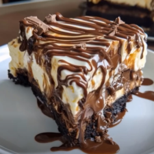 Hot Fudge Sundae Brownie Cheesecake - MedTastes
